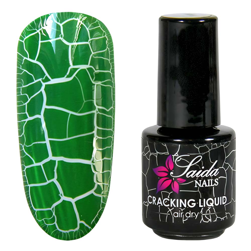 Cracking Liquid GRÜN, 5 ml - Saida Nails - Dein Onlineshop für Naildesign